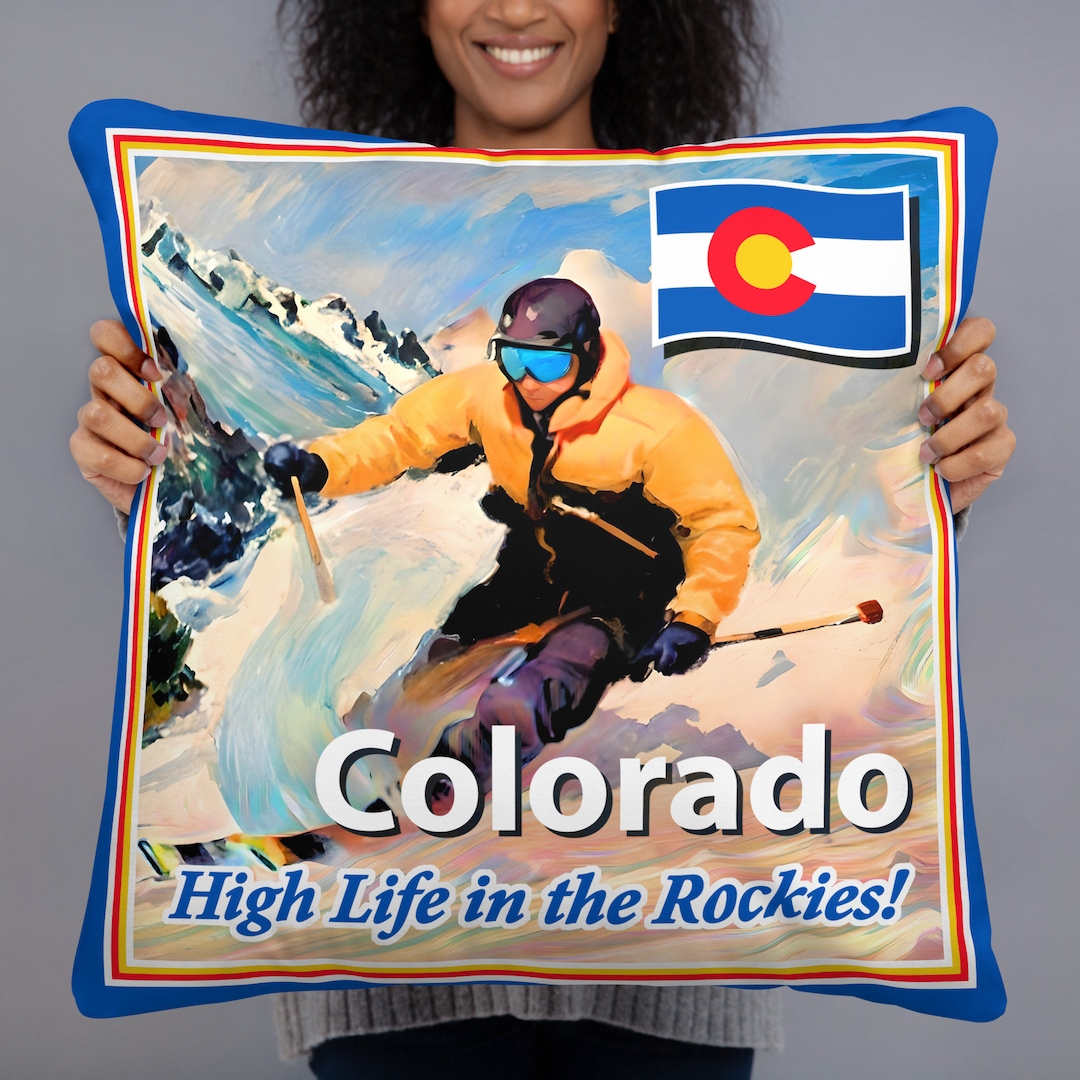 Colorado High Life in the Rockies Pillow for Living Room Pillow for ...