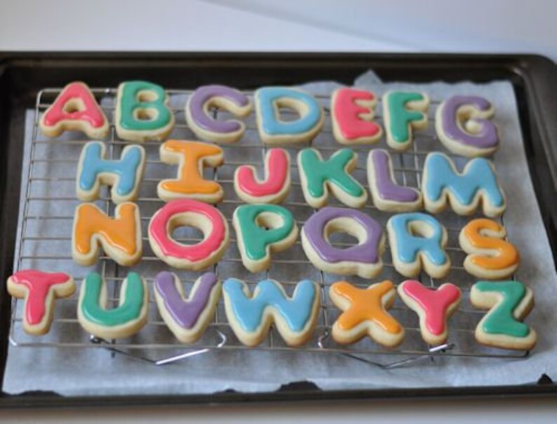 STL - Alphabet Cookie Cutter - Abecedary 15 Different Fonts - Etsy