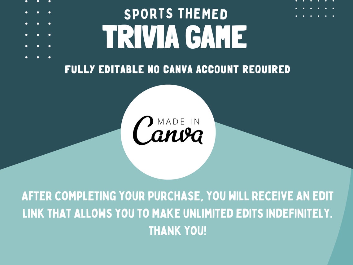 Printable Sports Trivia Games: Instant Download for Home Fun Perfect ...