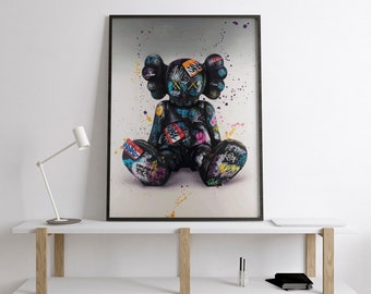 Graffiti Kaws Art - Etsy