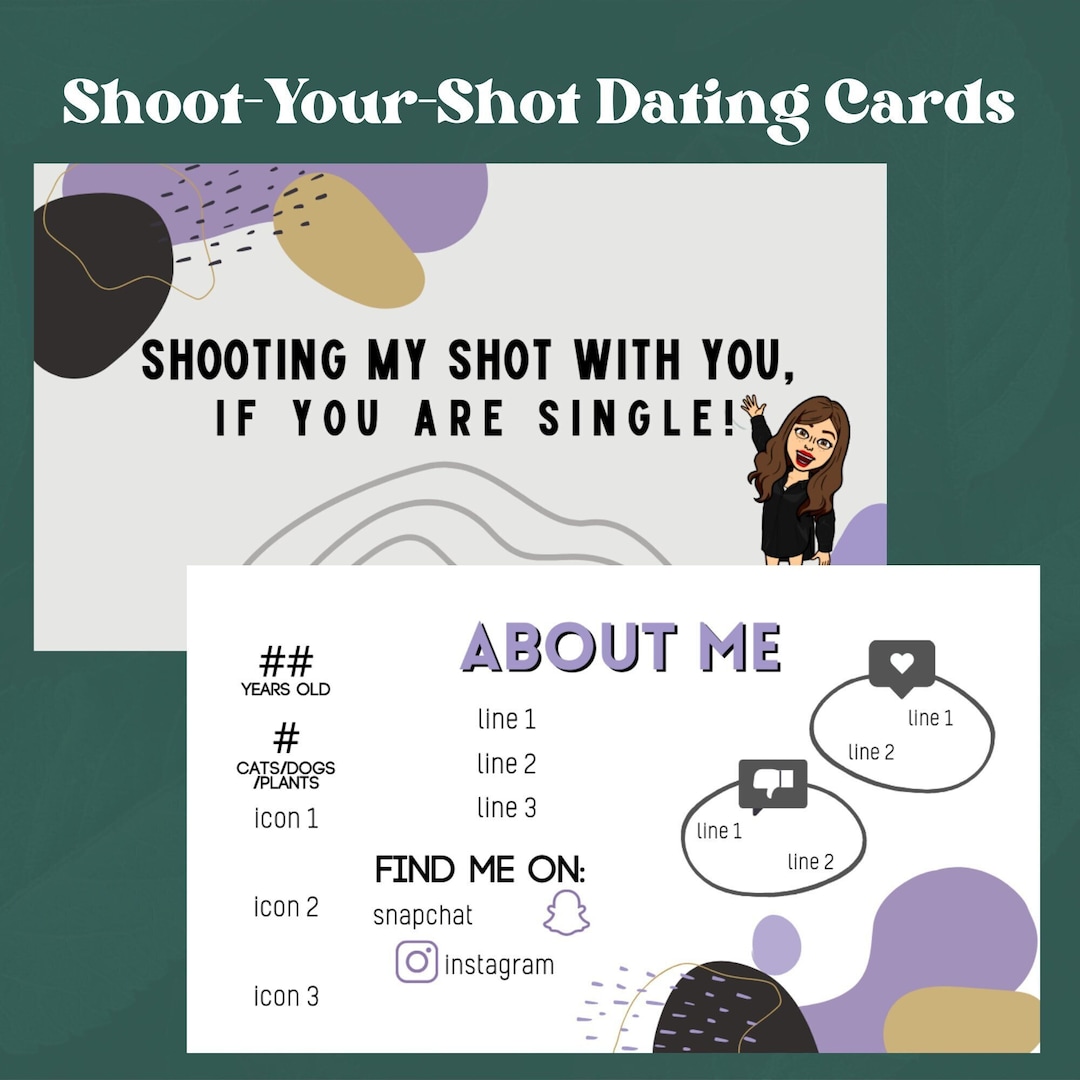 Dating Business Card || Flirt Card || Shoot Your Shot Card || Custom ...