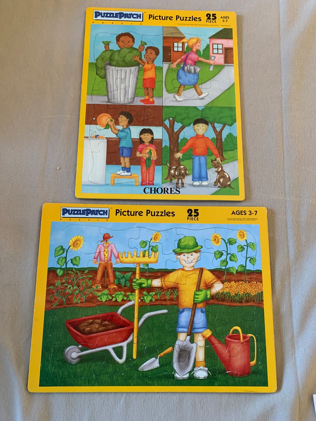 Vintage 1993, Two Puzzle Patch Puzzles - Etsy
