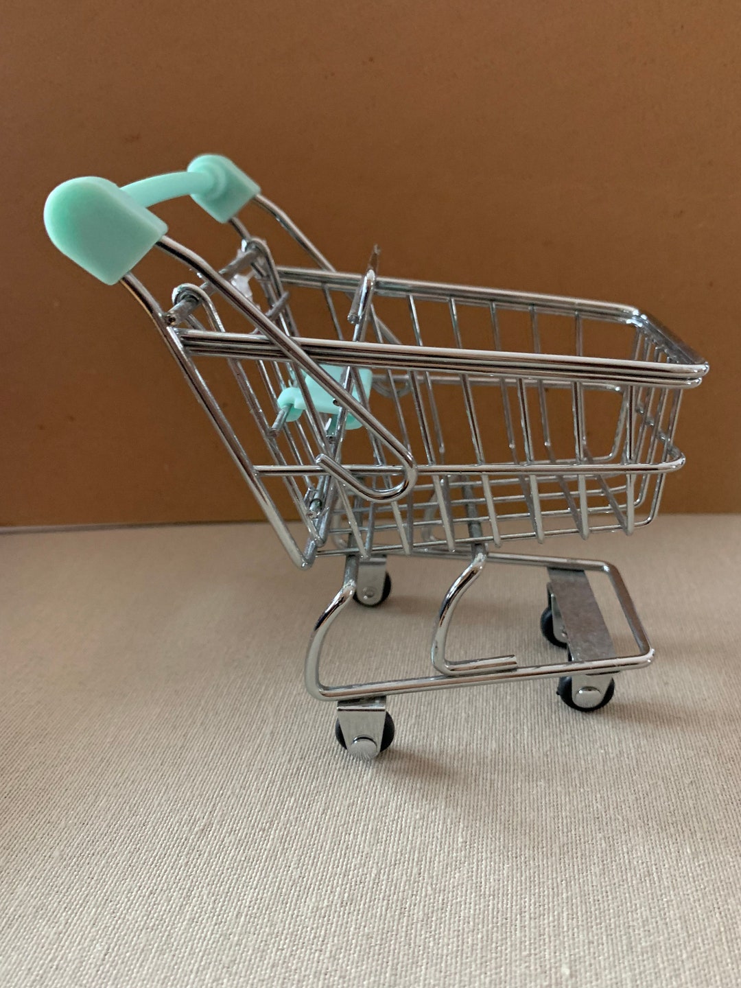 Mini Metal Barbie Doll Shopping Cart. Pastel Green, NEW - Etsy