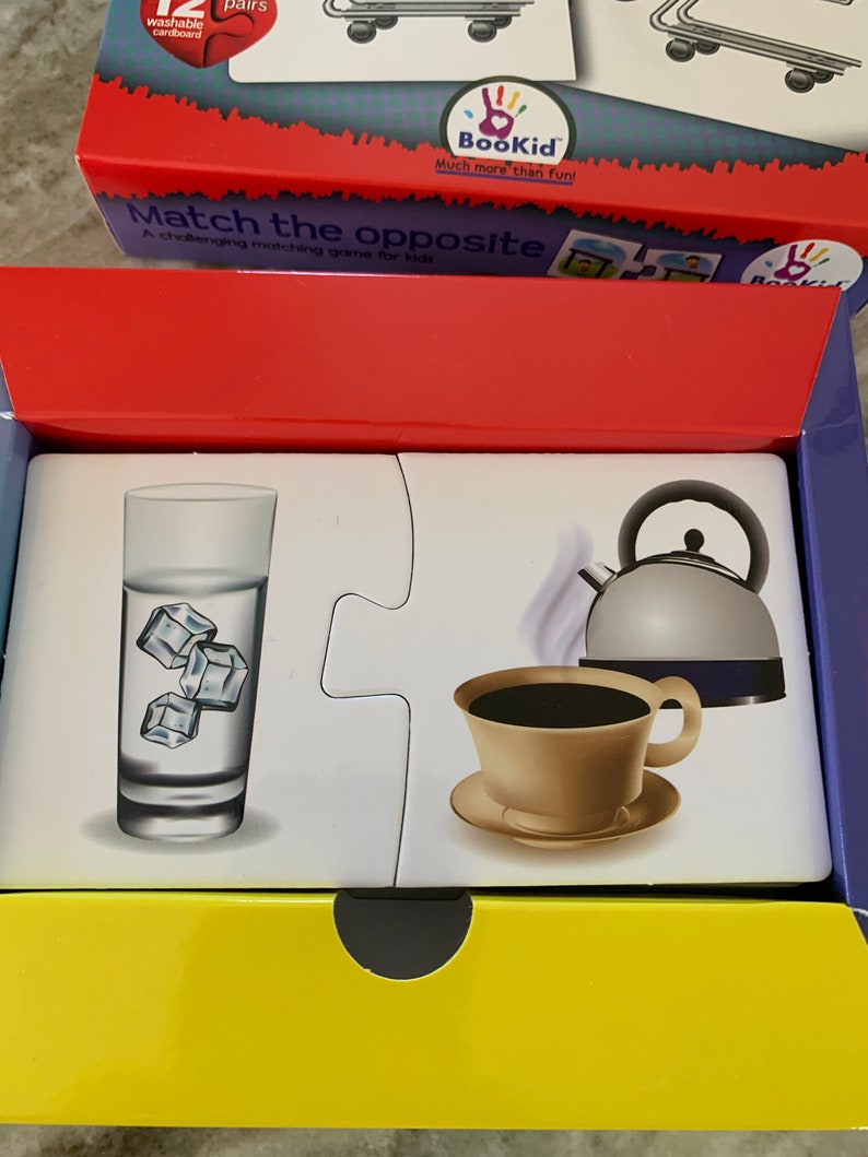 Match the Opposites (a Challenging, Matching Games for Kids) RARE FIND ...