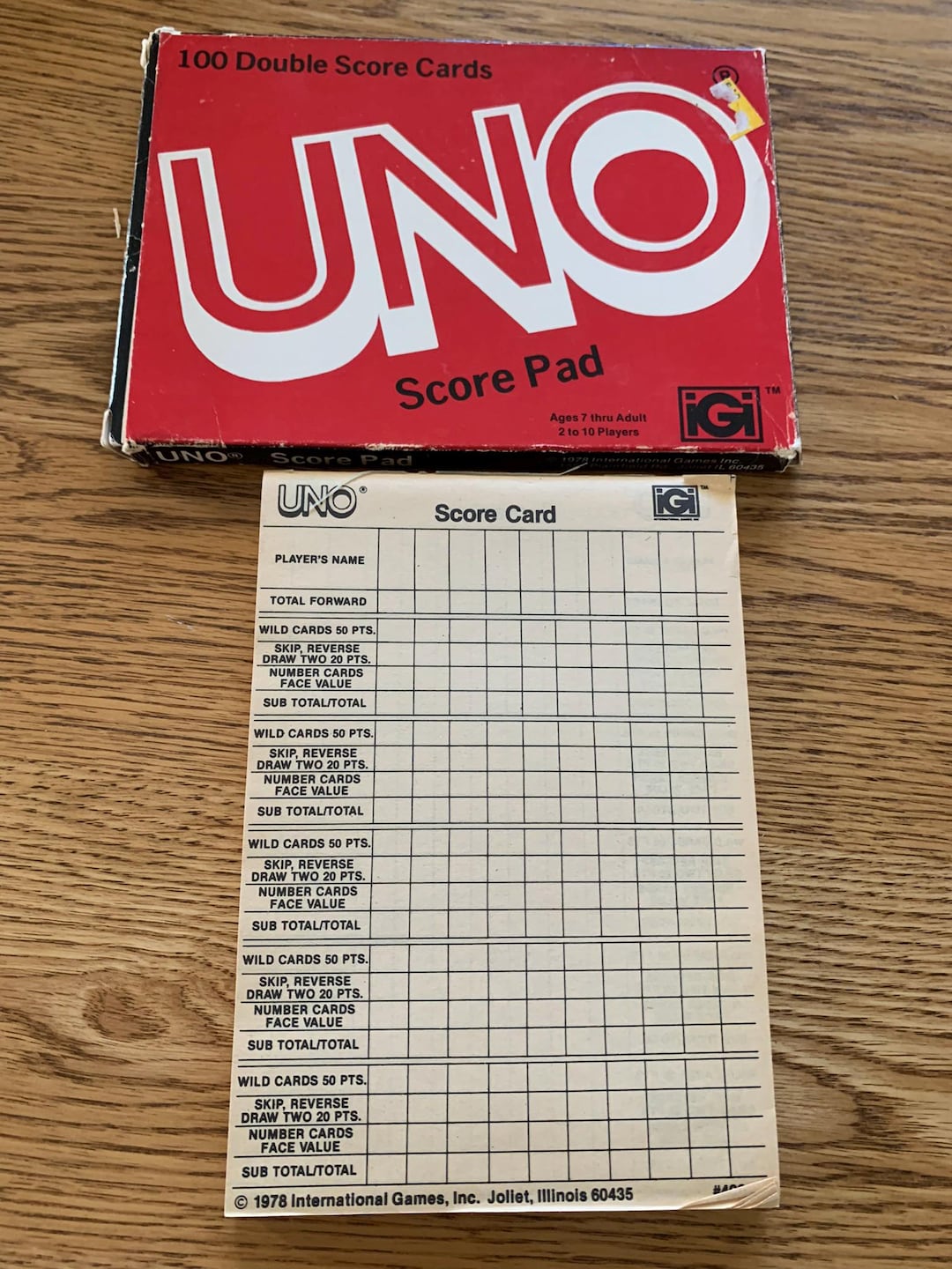 1978 UNO Score Pads - Etsy