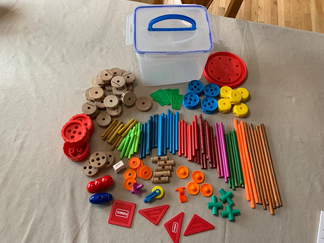 Tinker Toys, Vintage, Bulk Lot With Storage Tote - Etsy