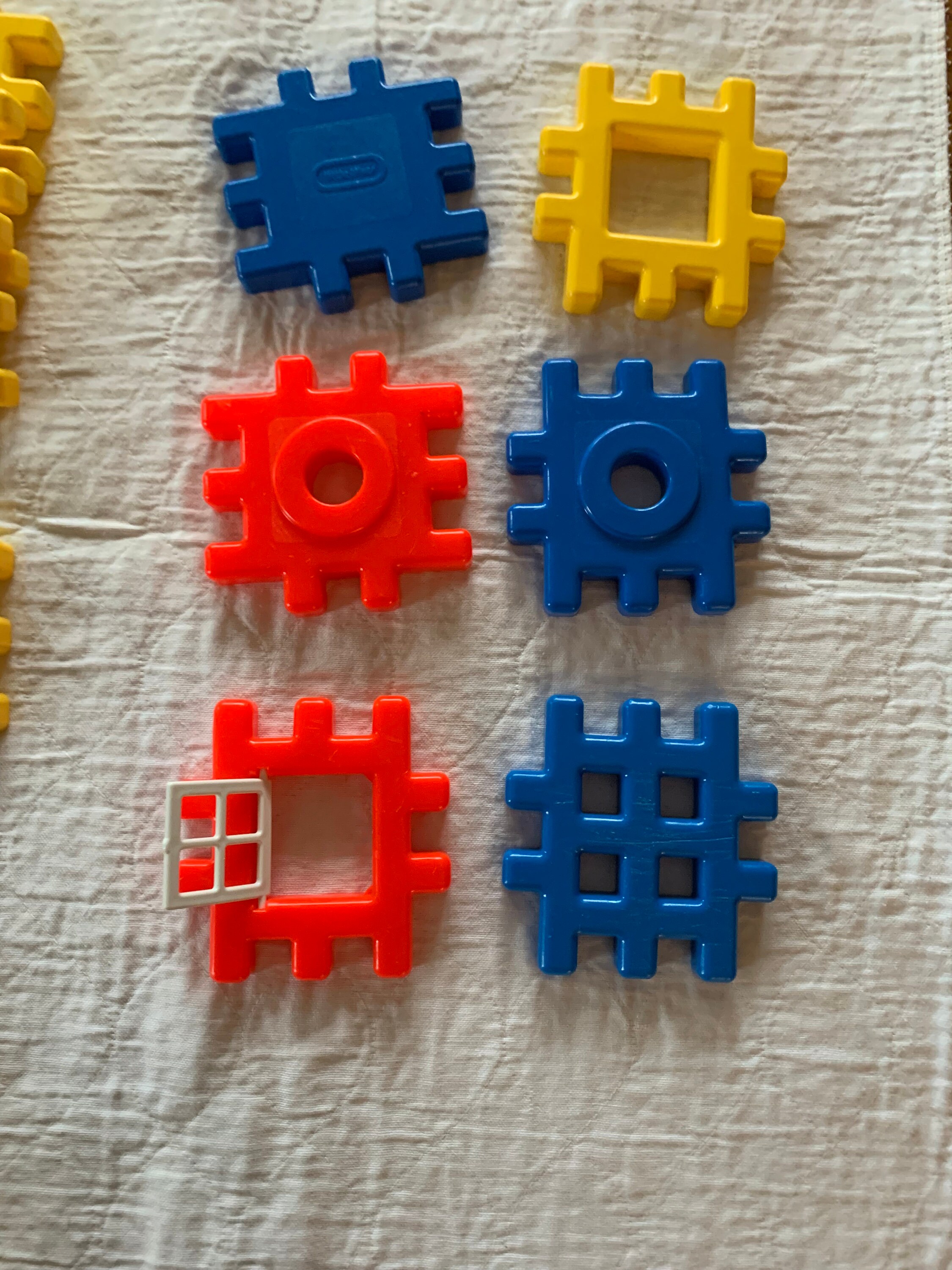 Vintage 1984 Little Tikes Wee Waffle Blocks, Complete Set of the ...