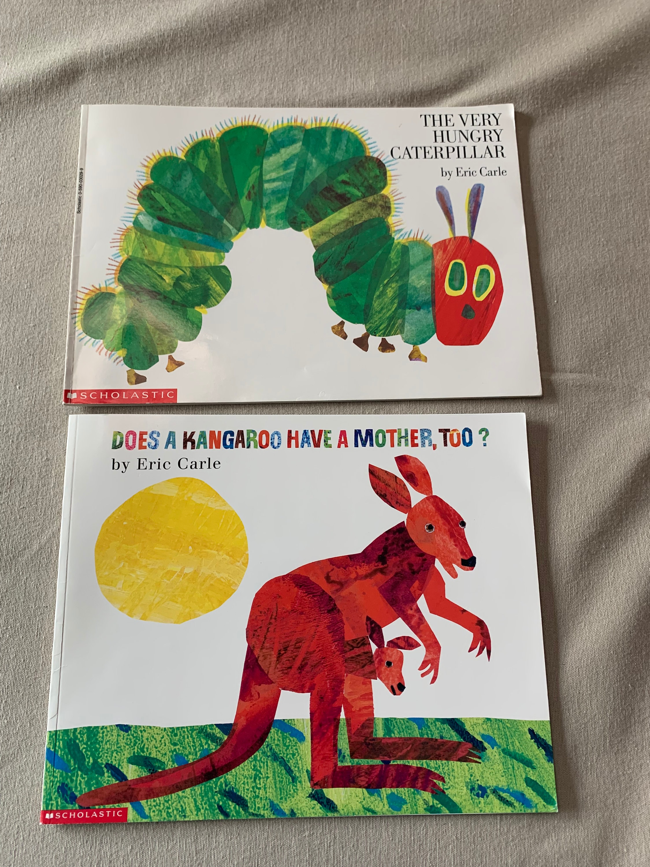 Eric Carle Lot of Two. the Very Hungry Caterpillar & Does A Kangaroo ...