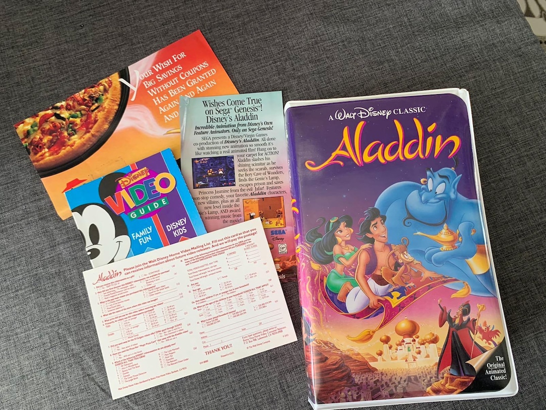 Walt Disney’s Classic Aladdin VHS #1662. RARE - Etsy