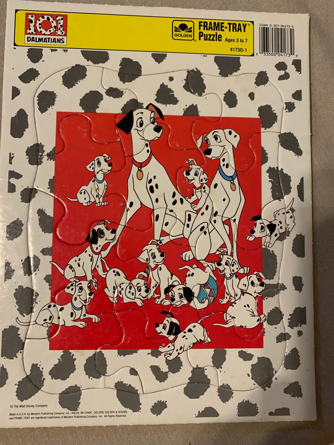 101 Dalmatians Frame Tray Puzzle, Vintage - Etsy