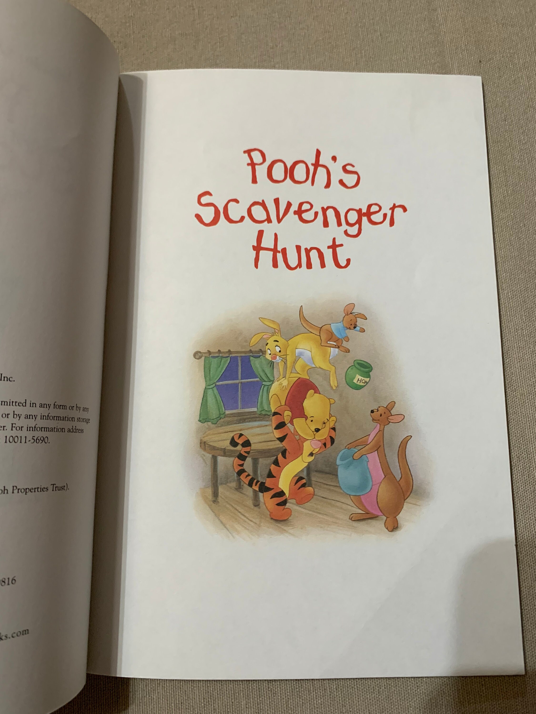 A Winnie the Pooh First Reader Poohs Scavenger Hunt 1999 - Etsy