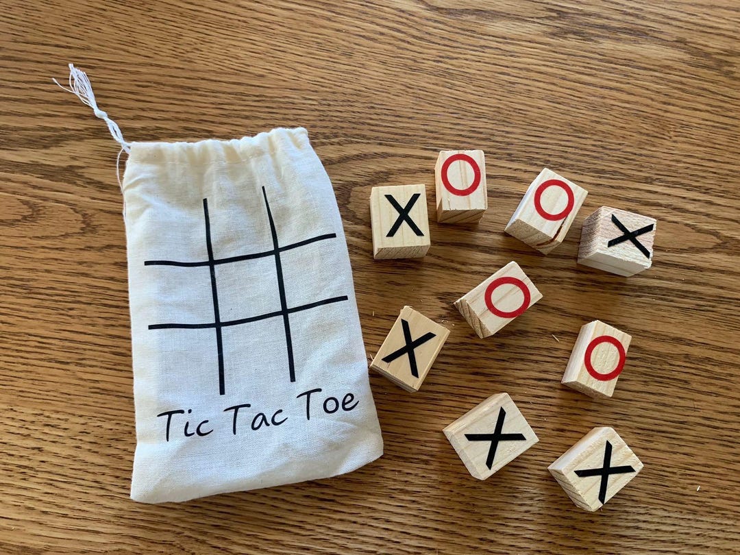 Wooden Travel Tic Tac Toe - Etsy
