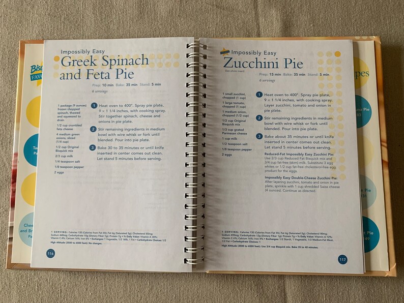 Betty Crocker BISQUICK Impossibly Easy Pies Cookbook, RARE - Etsy