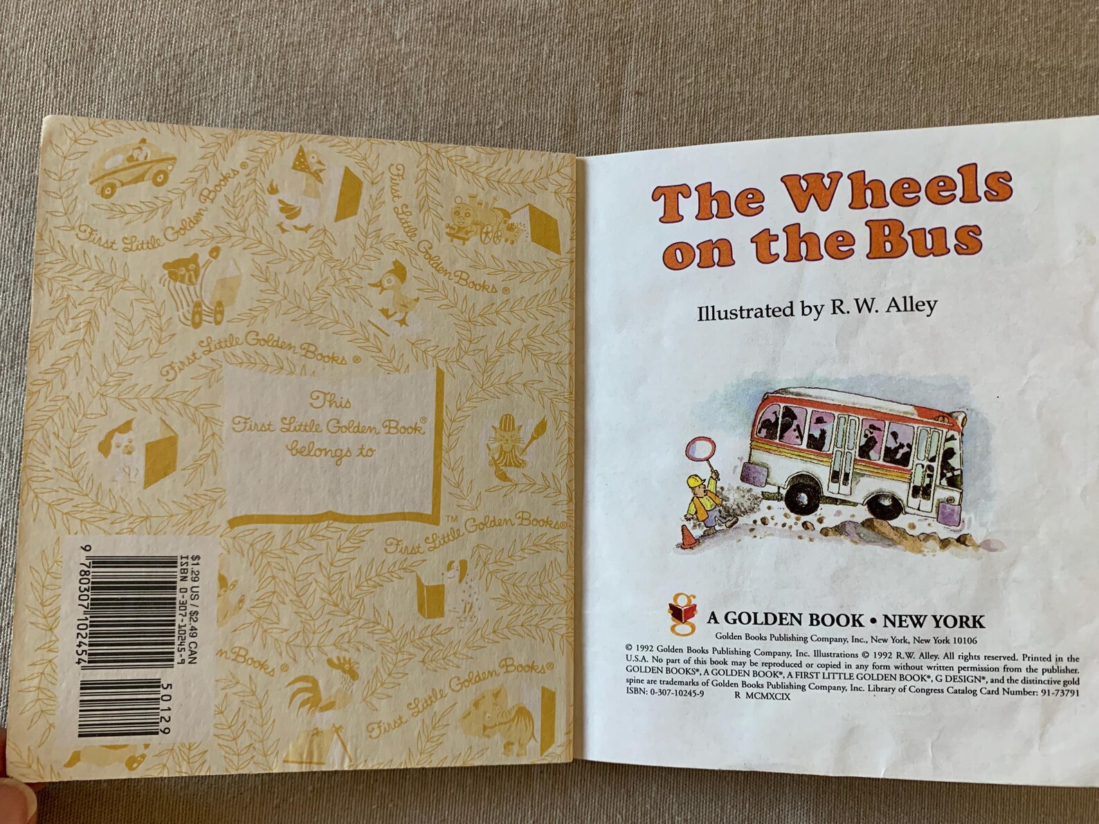 The Wheels on the Bus, a First Golden Book - Etsy