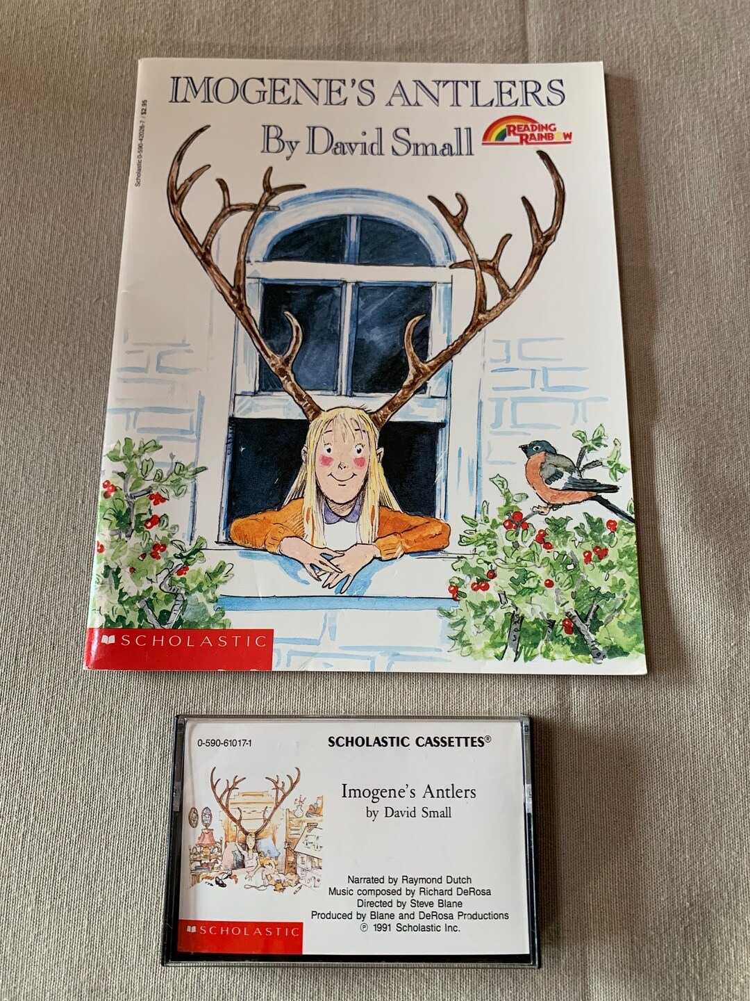 Imogene’s Antlers by David Small BOOK & CASSETTE - Etsy