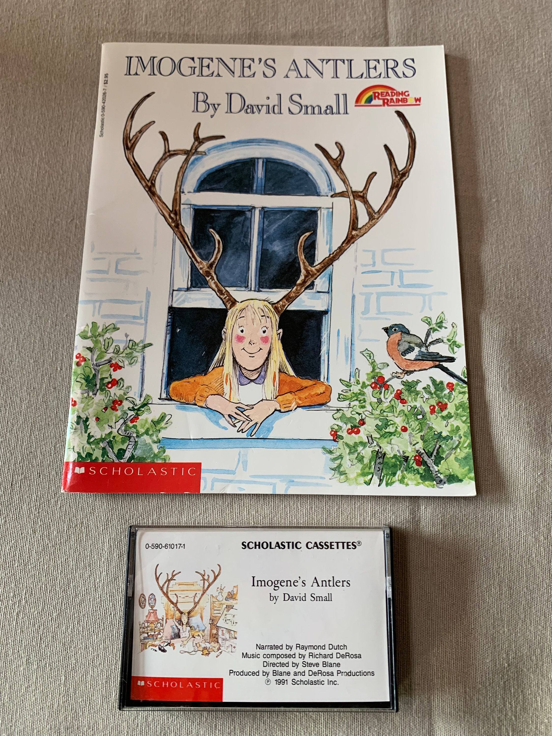 Imogenes Antlers by David Small BOOK & CASSETTE - Etsy