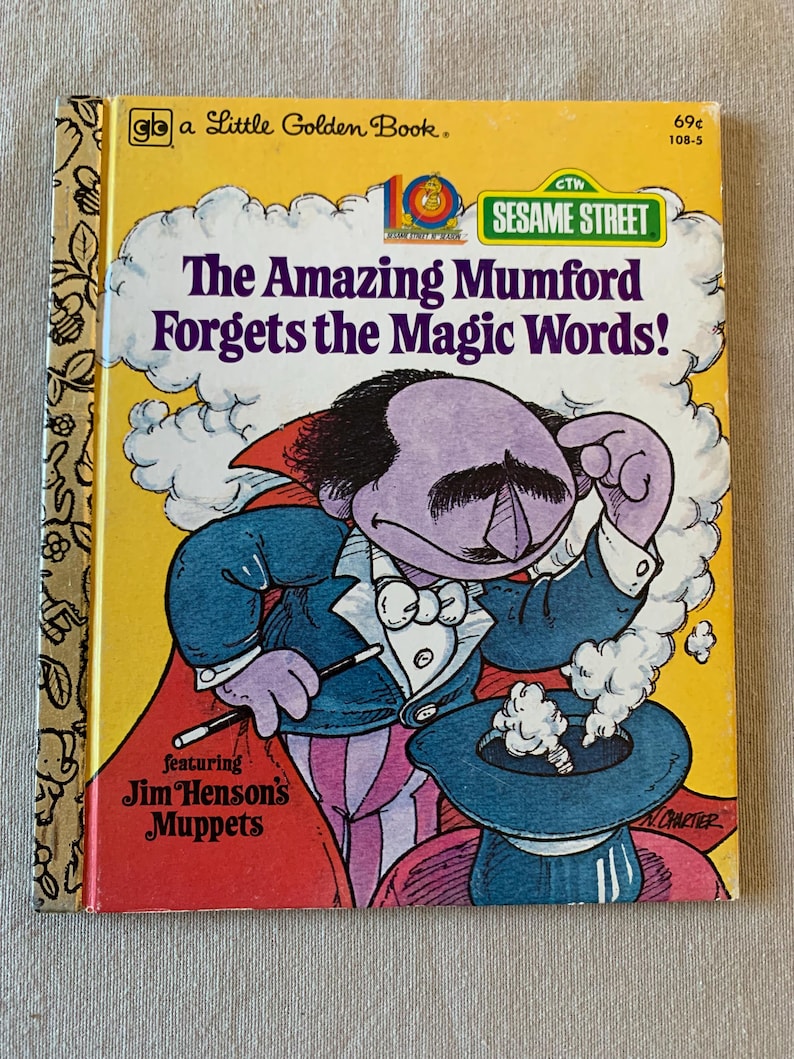 The Amazing Mumford, Sesame Street, Little Golden Book, 1979 - Etsy