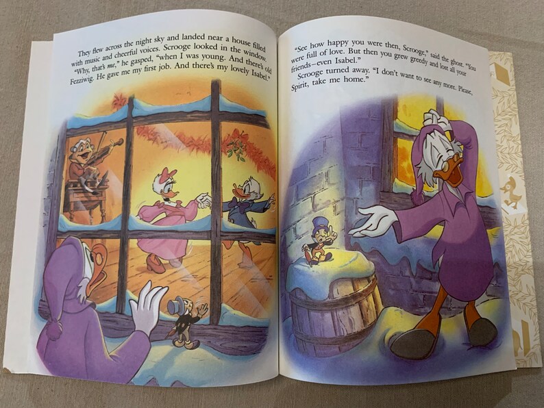 A Little Golden Book Mickey’s Christmas Carol, 1983 #459-09 - Etsy