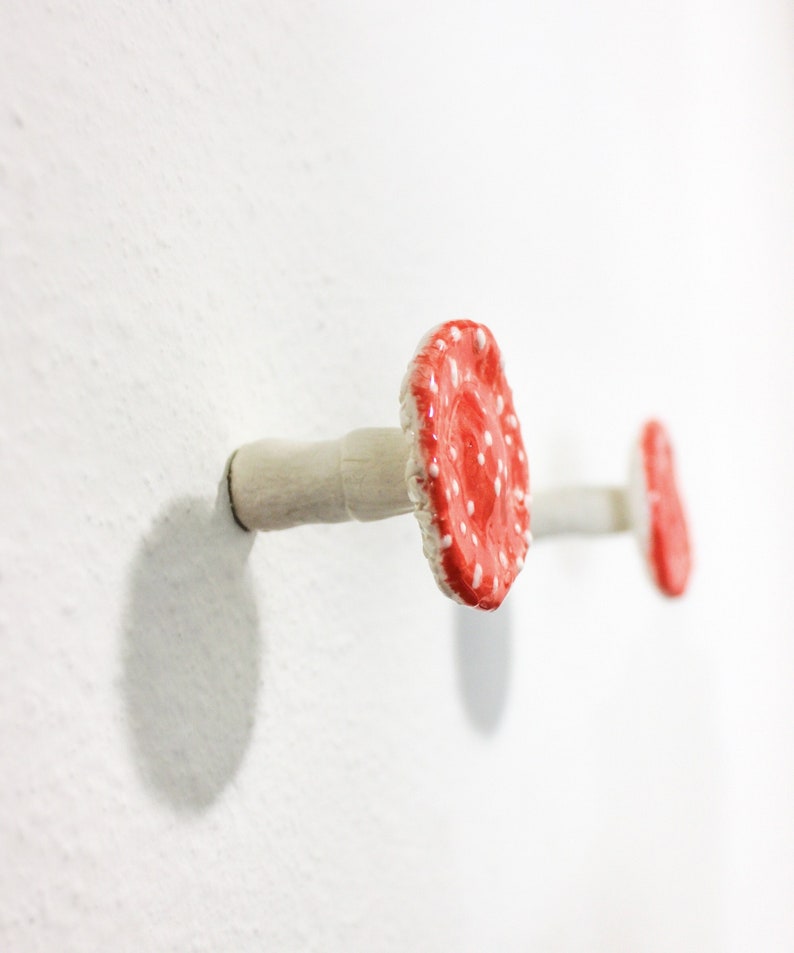 Porcelain Mushroom Coat Hook - Etsy