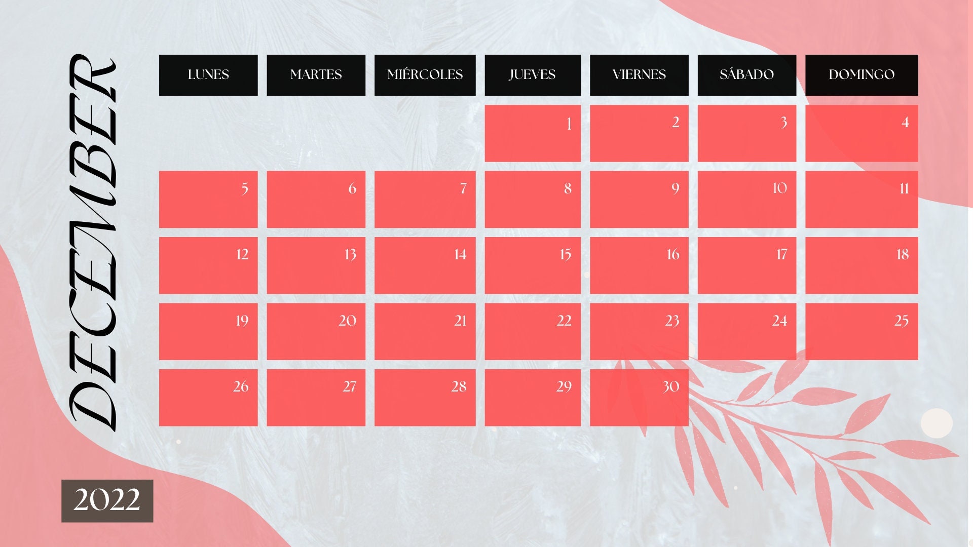 EDITABLE December 2022 Calendar , Printable Fillable Monthly Planner ...