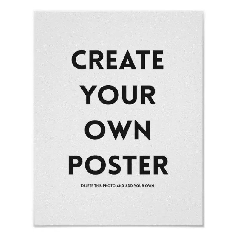 Create Your Own Custom Poster - Etsy