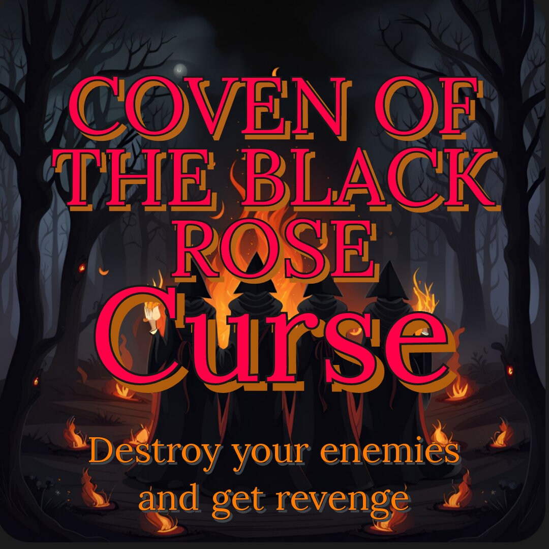 BLACK ROSE COVEN Curse Make Your Enemies Suffer for What They - Etsy