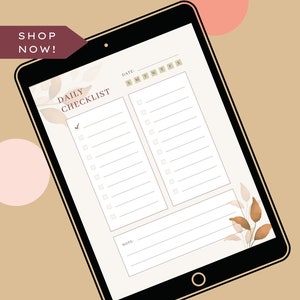 Printable Daily Checklist,productivity Planner PDF, Planner Insert, A4 ...