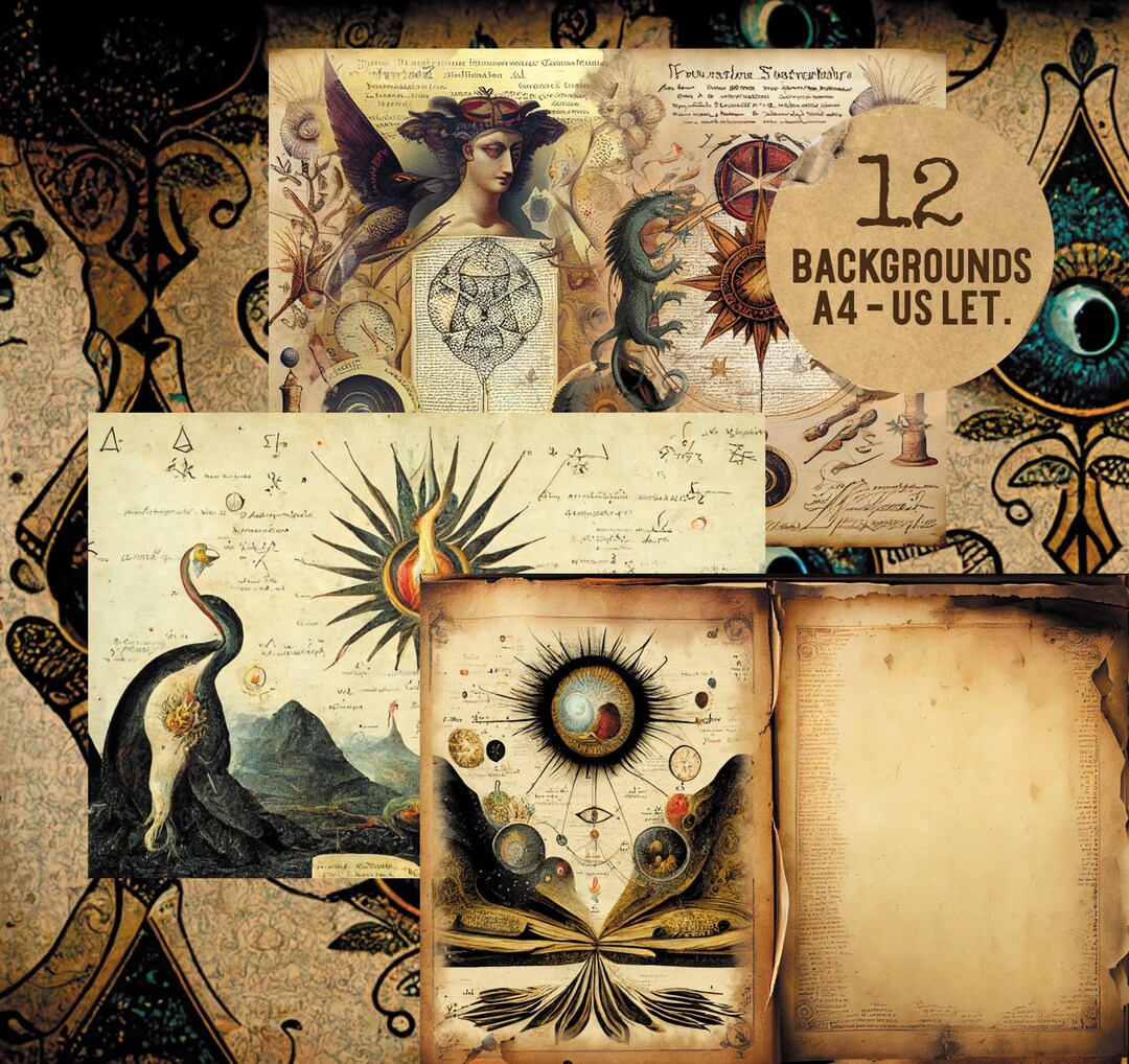 Alchemy Backgrounds VOL I - Etsy