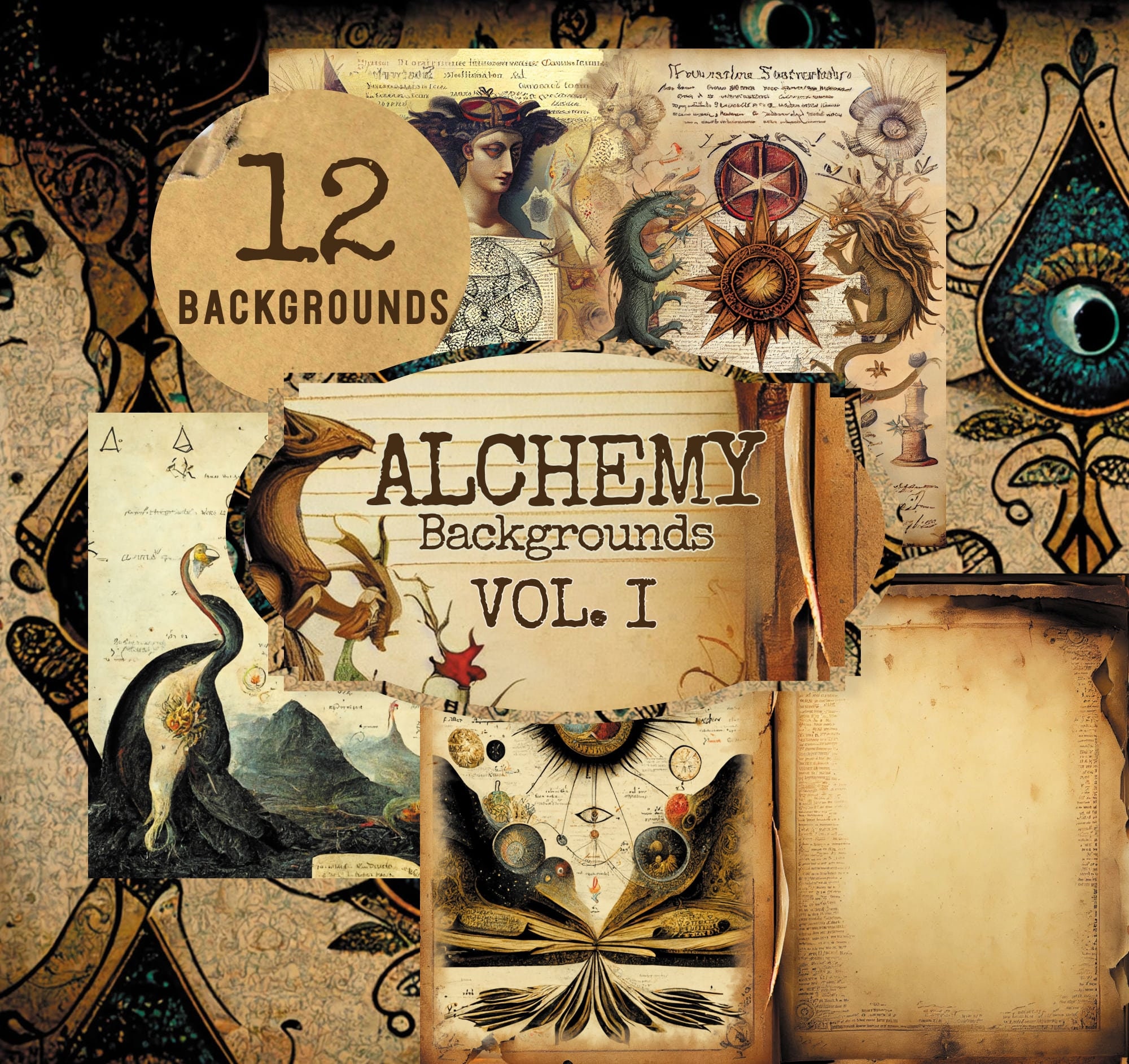 Alchemy Backgrounds VOL I - Etsy