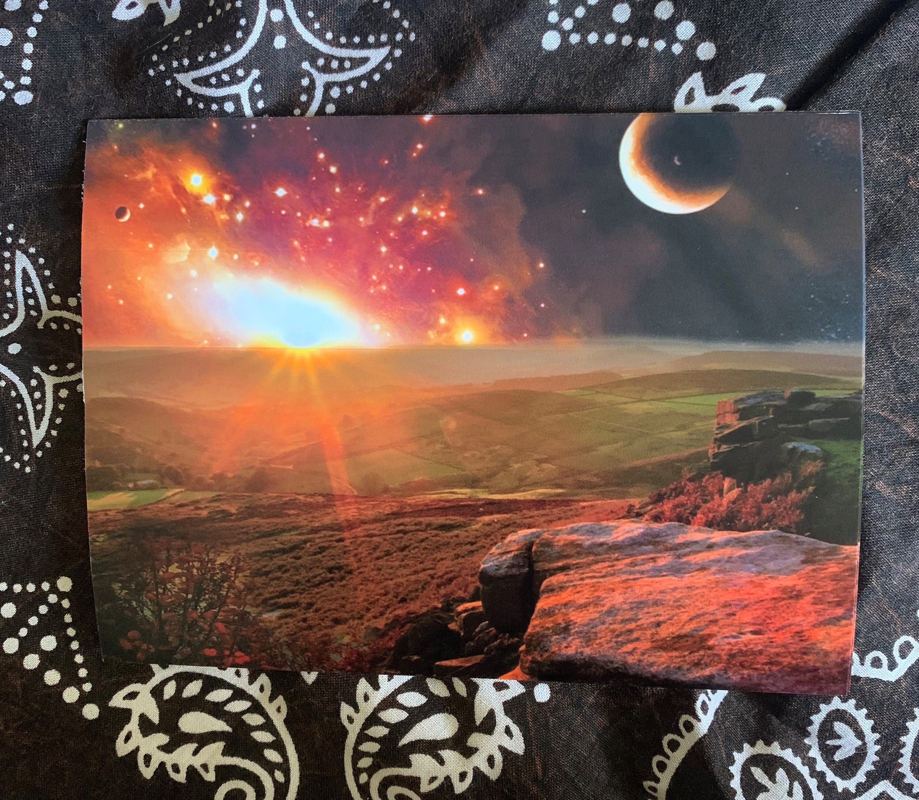 Outerspace Landscape Edit 4x5.3in Print - Etsy