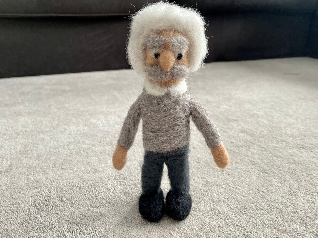 Albert Einstein Kunstpuppe weiche Skulptur Nadel gefilzt Wolle ...