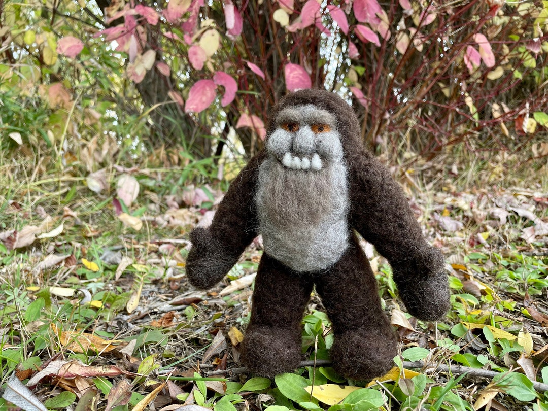 Little Big Foot Sasquatch Art Doll Felted Wool Soft Sculpture - Etsy