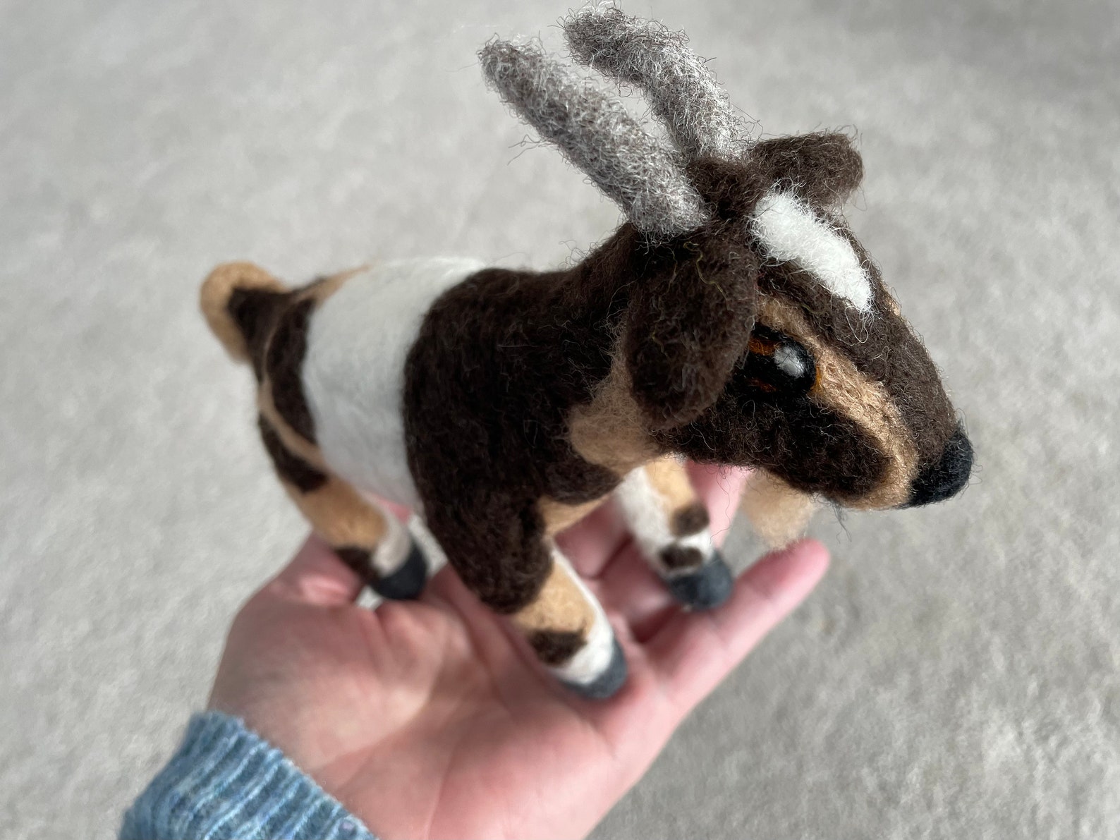 Cute Little Goat Needle Felted Wool Farm Animal, Inspired by Our Goats ...