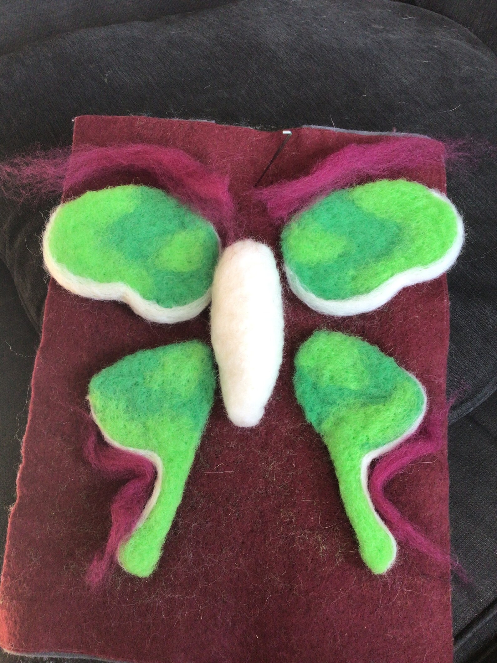 Luna Moth Felted Wool Sculpture Soft Fuzzy Cute Witchy Cottage Core ...