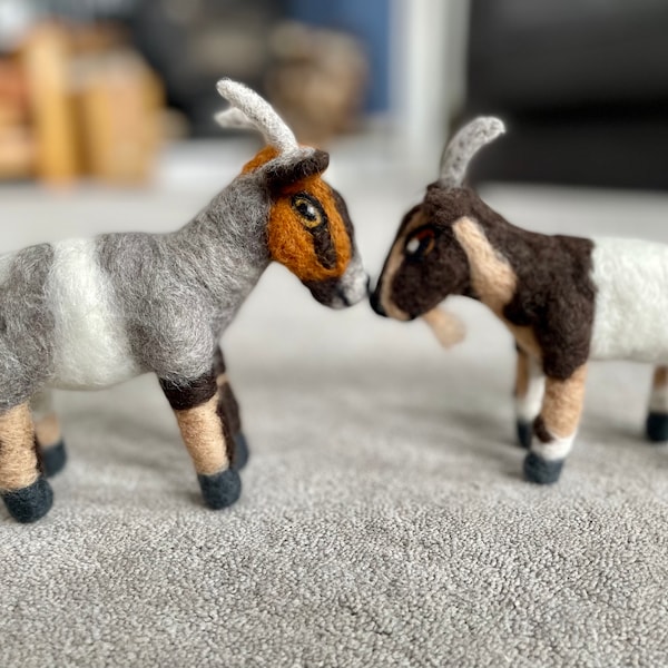 Needle Felted Goat - Etsy