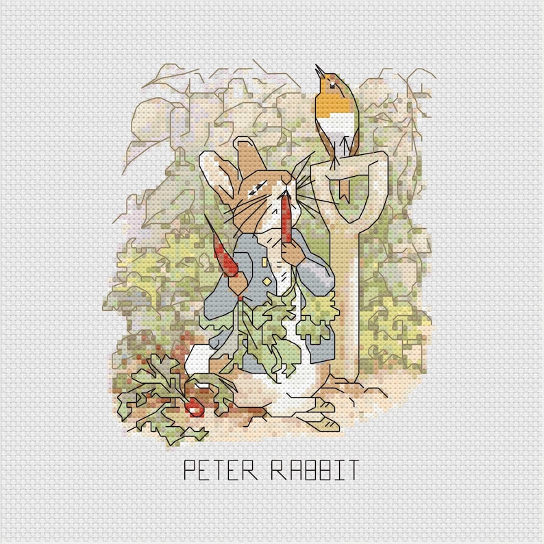 Cross Stitch Pattern Peter Rabbit - the Tale of Peter Rabbit by Beatrix ...