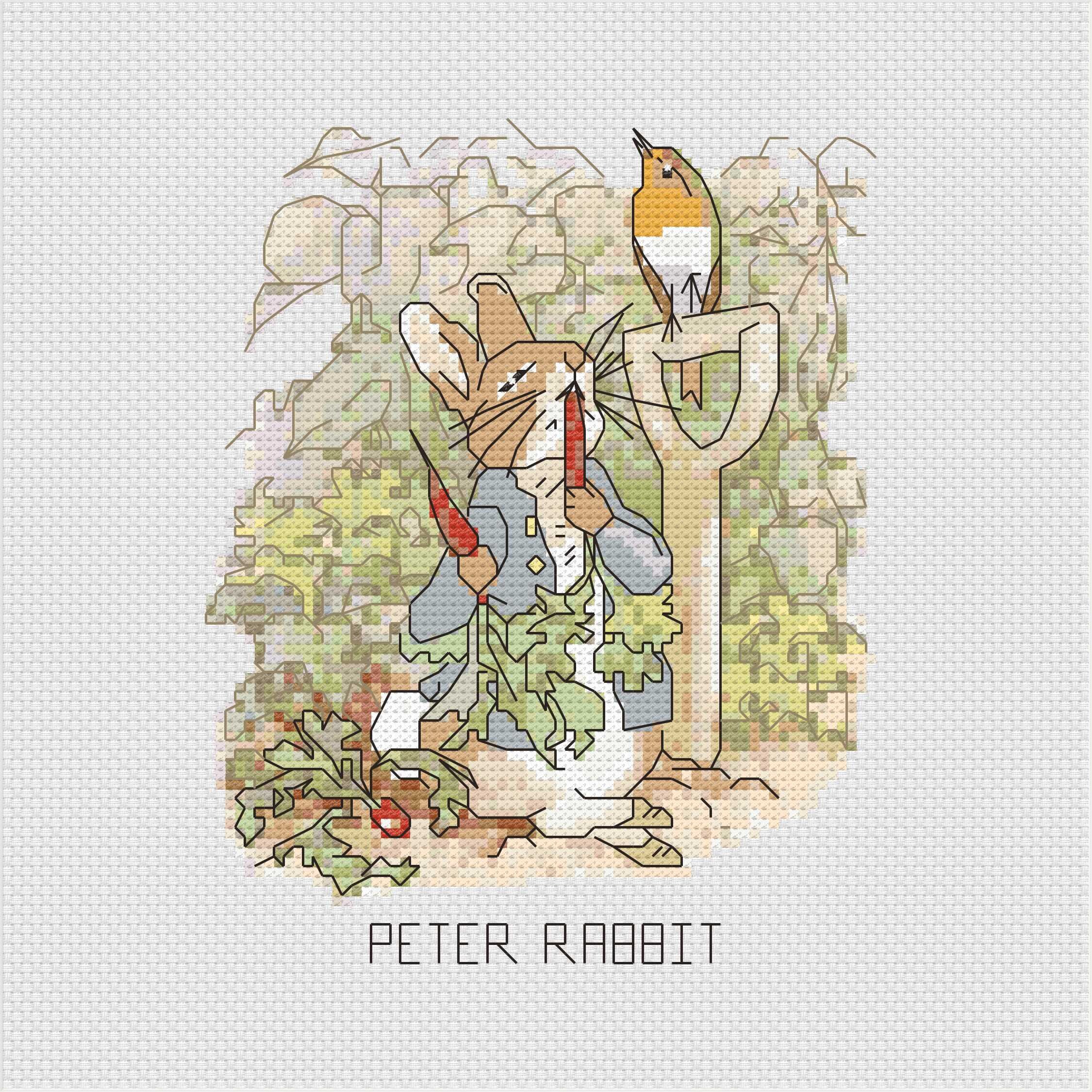 Cross Stitch Pattern Peter Rabbit - the Tale of Peter Rabbit by Beatrix ...
