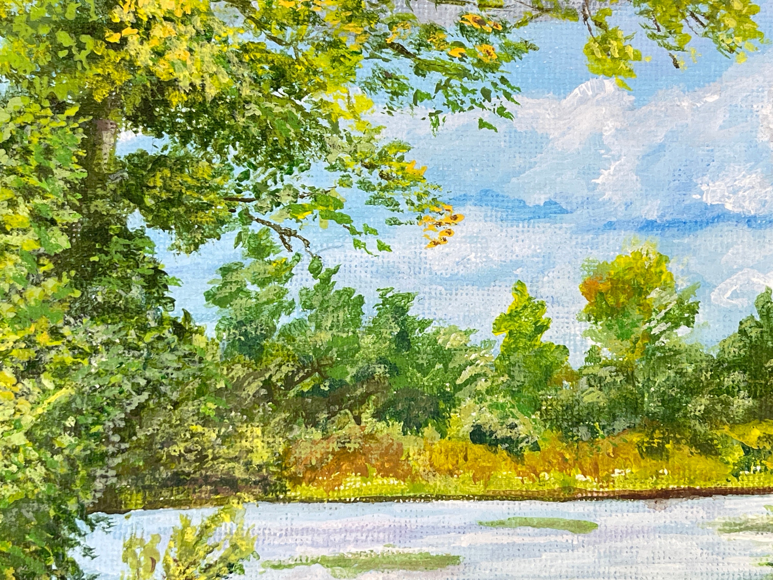 Original Hand Painted Acrylic Painting: Autumn's Embrace 12x16 Inches ...