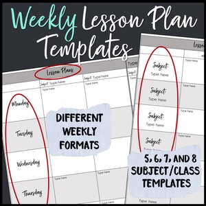 Editable Lesson Plan Templates for Teachers, Lesson Plan Templates for ...