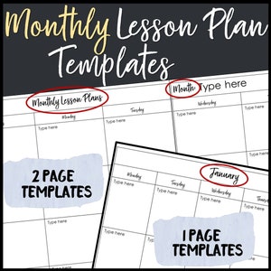 Editable Lesson Plan Templates for Teachers, Lesson Plan Templates for ...
