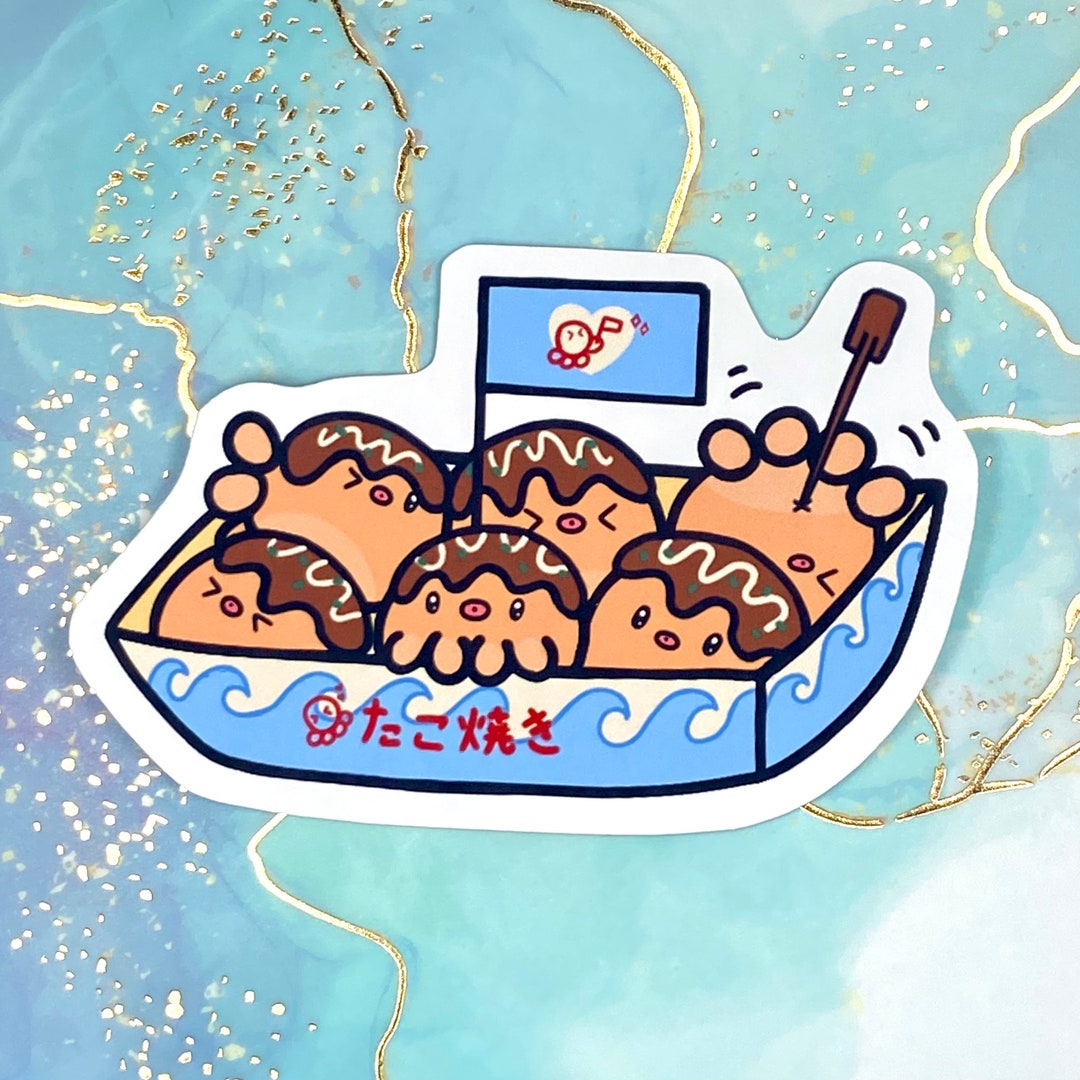 Kawaii Takoyaki Deco Sticker - Etsy