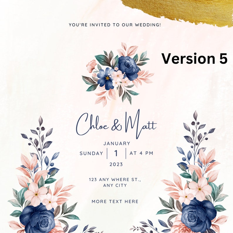 Custom Wedding Invitation Design (digital) - Etsy