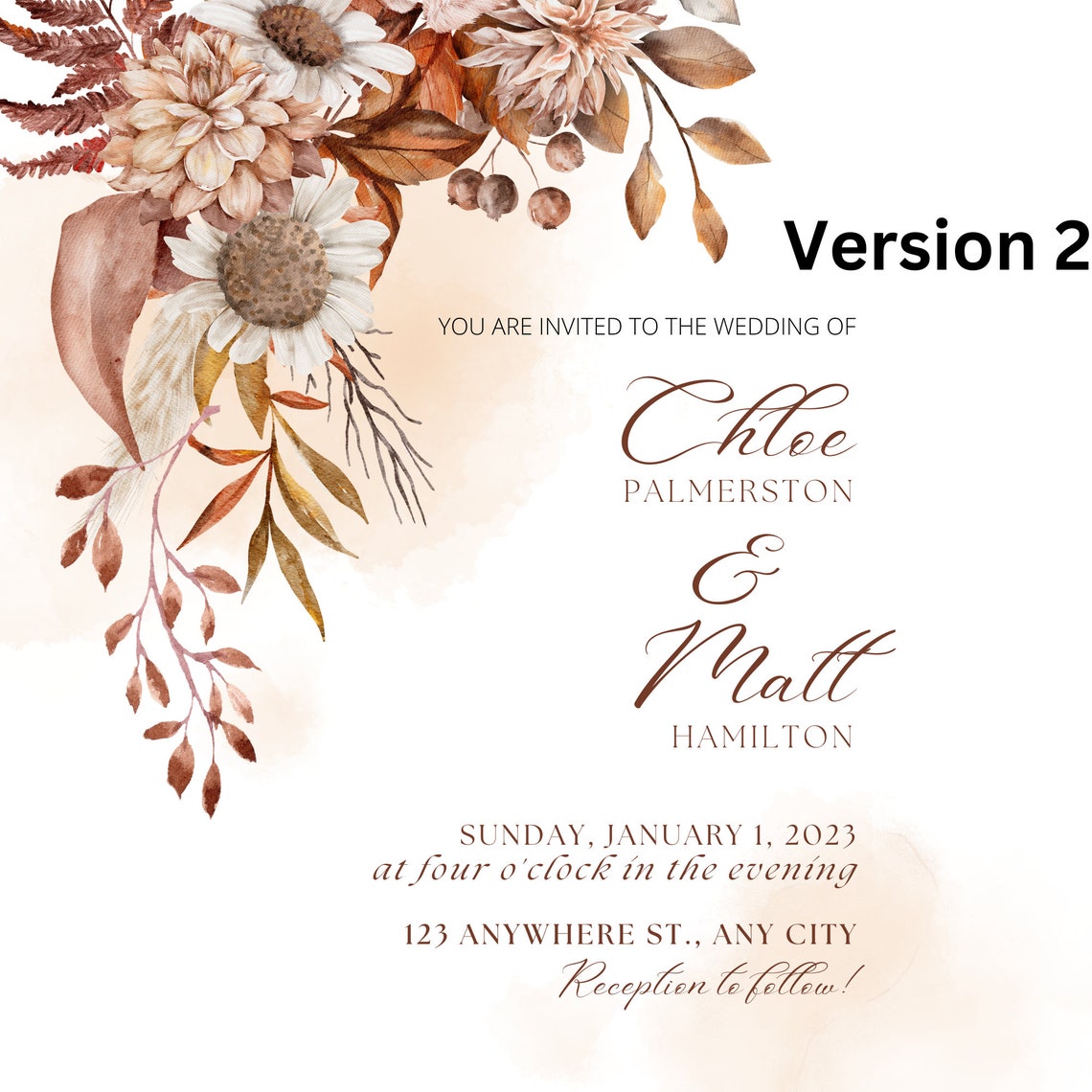 Custom Wedding Invitation Design (digital) - Etsy