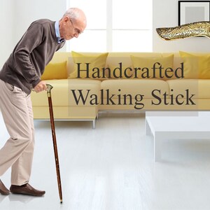 Wooden Walking Stick Handmade Designer Stick for Men and Women Best ...