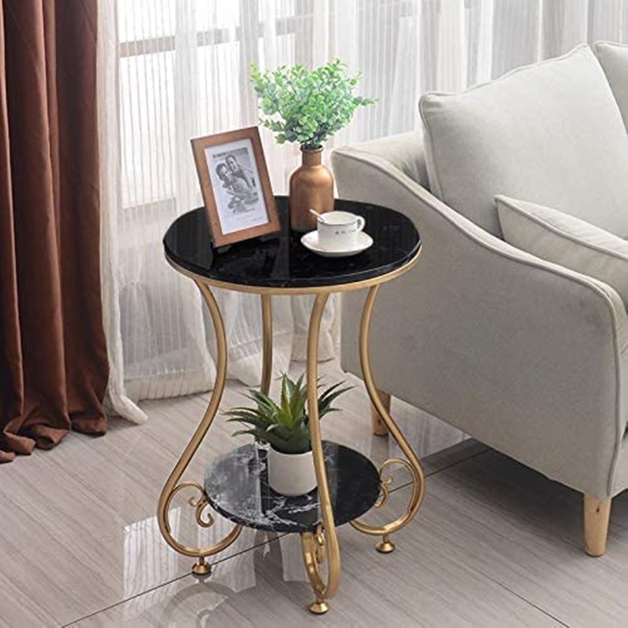 Wrought Iron Stylish and Functional Bedside Table: Handcrafted ...