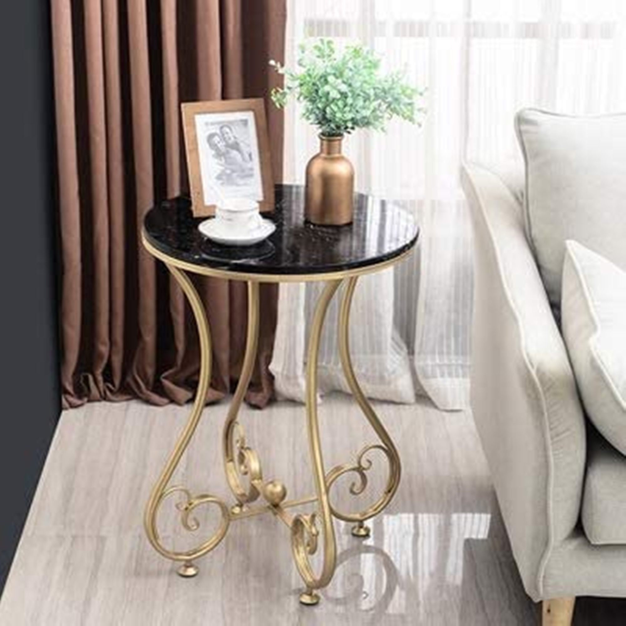Wrought Iron Stylish and Functional Bedside Table: Handcrafted ...