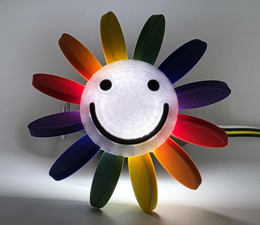 Hitch Spinner - Lighted Smiley Spinning Daisy - for 2 Inch Hitch (pick ...
