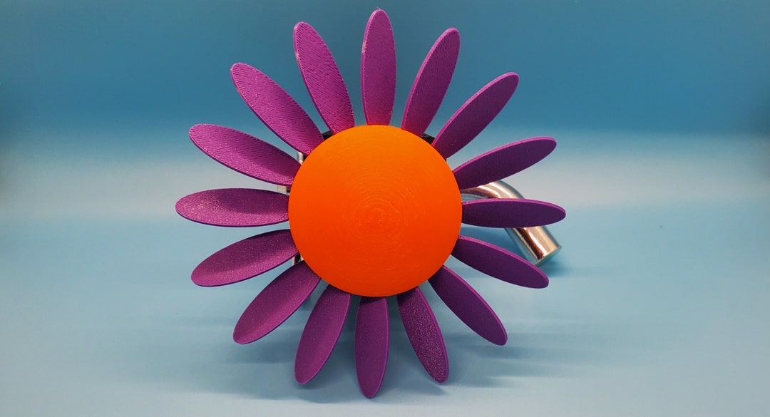 Hitch Spinner Spinning Purple Daisy for 2 Inch Hitch - Etsy