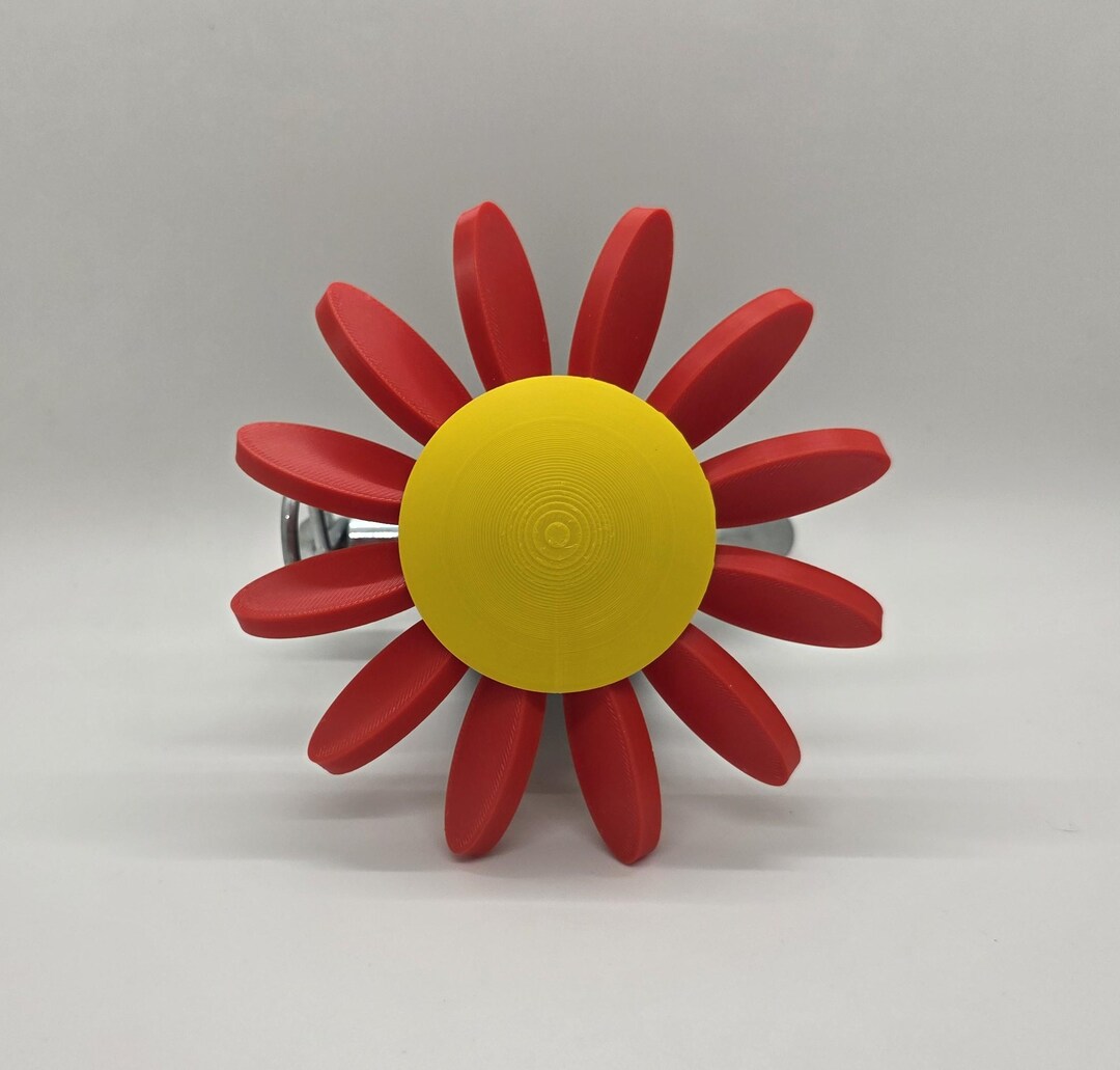 Hitch Spinner - Spinning Red Daisy - for 2 Inch Hitch - Etsy