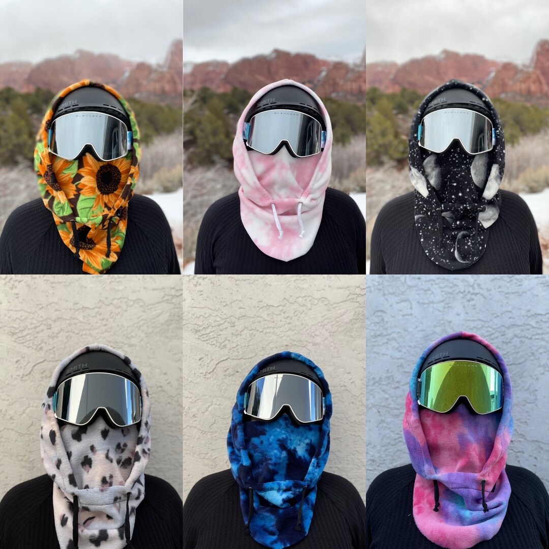 You Choose Ski Hood Fits Over the Helmet, Fleece Hood, Balaclava ...